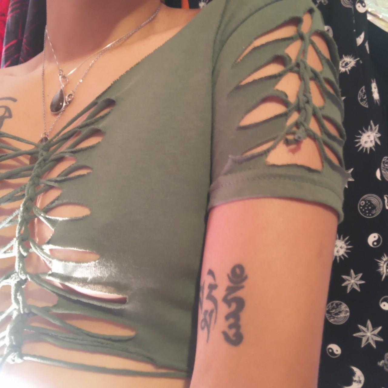 Fairy fae pixie weaved crop top Fully weaved on... - Depop