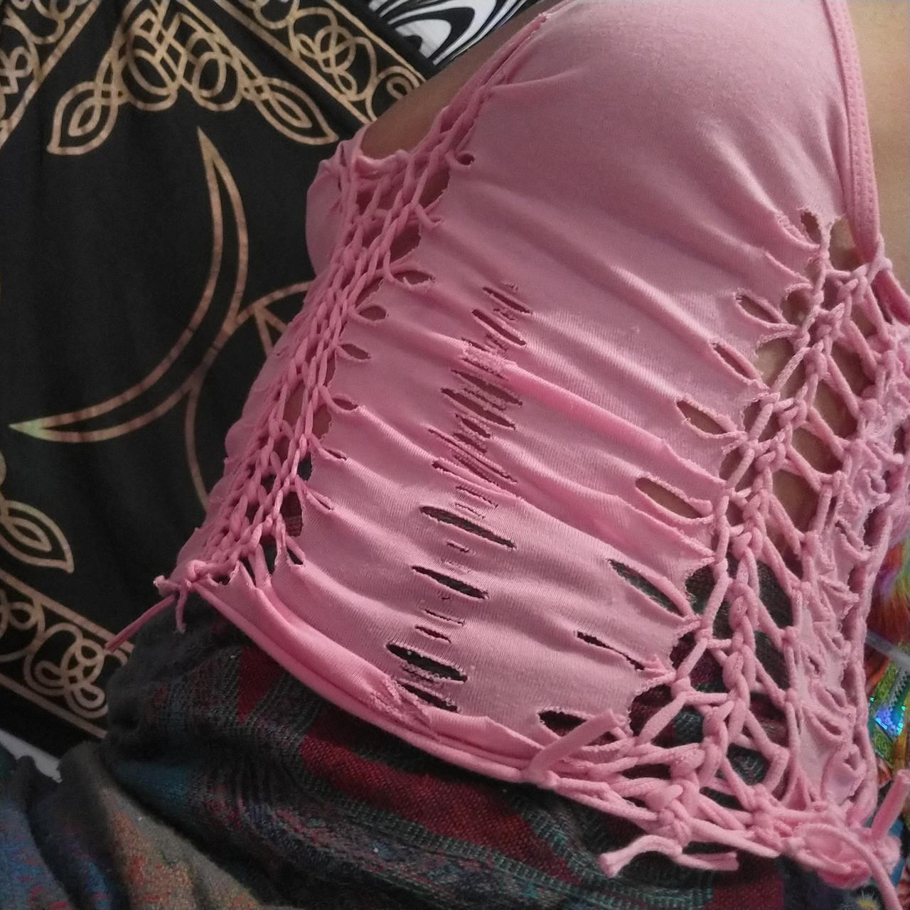 Nymphoid weaved tank top Size small 🤍👁️🤍 Made with... - Depop