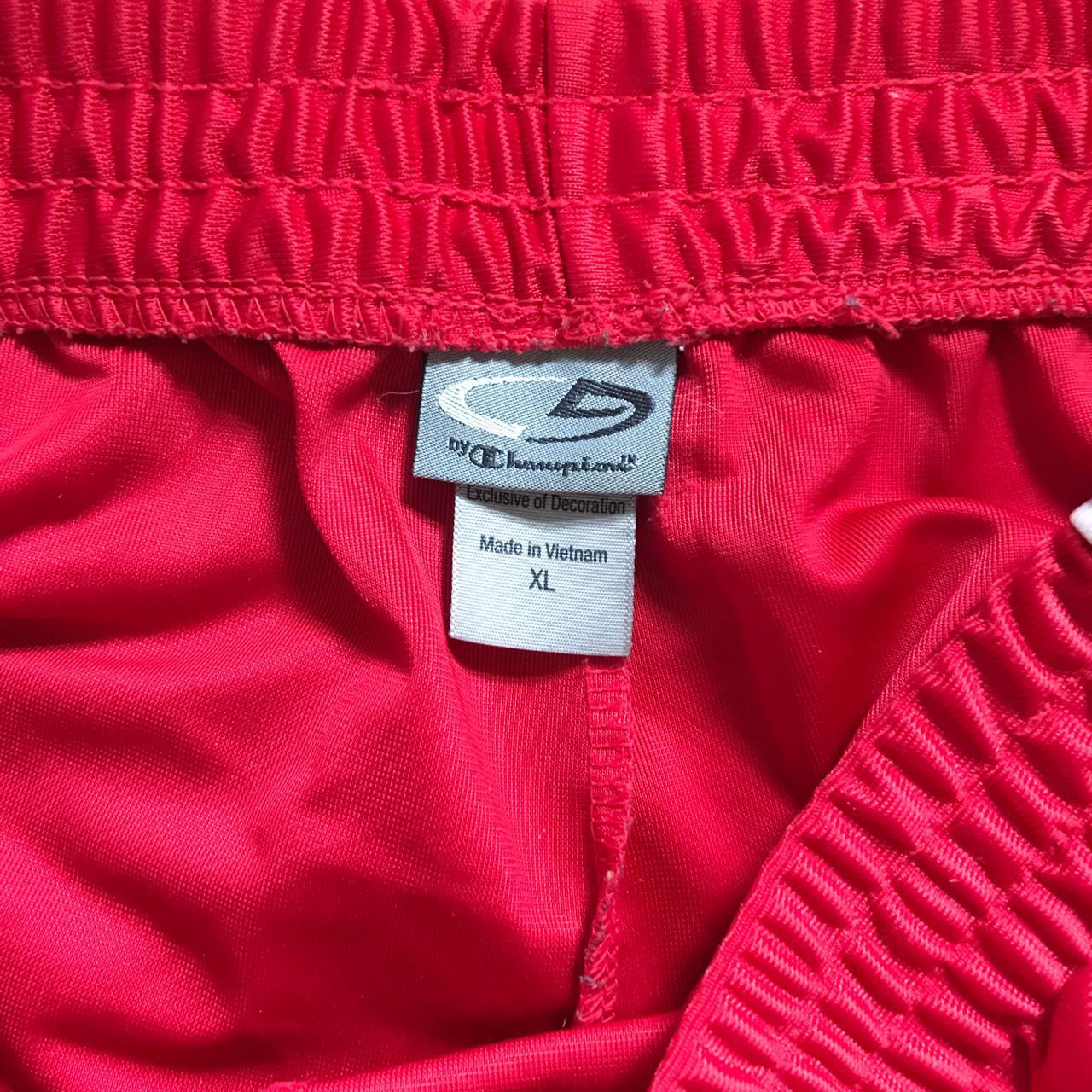 Champion red trackies So cool!! Size XL but fit me... - Depop