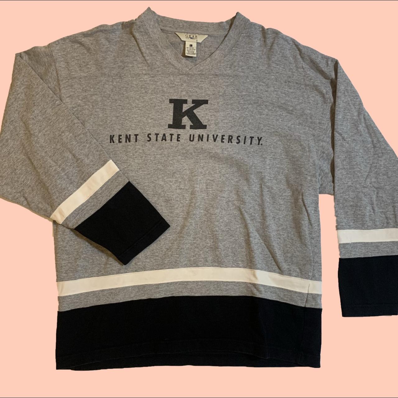 Vintage Kent State University Grey Gear For Sports... - Depop