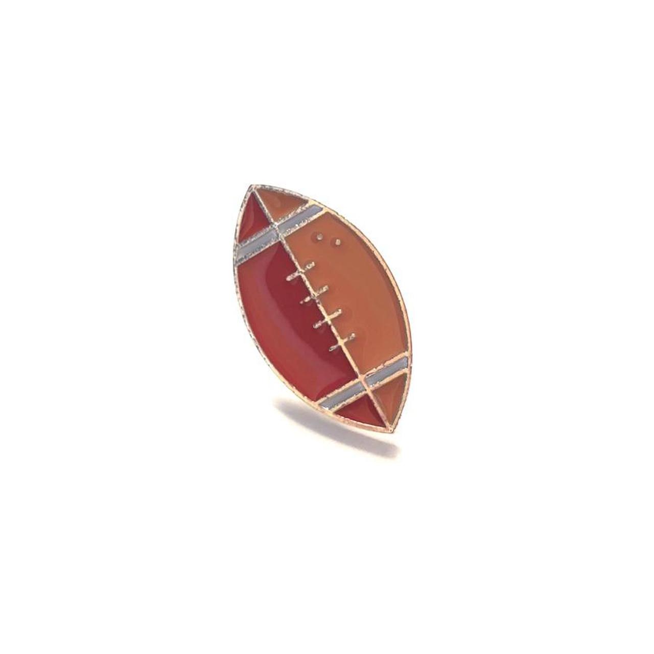 Football enamel pin Brand new Comes with backing... - Depop