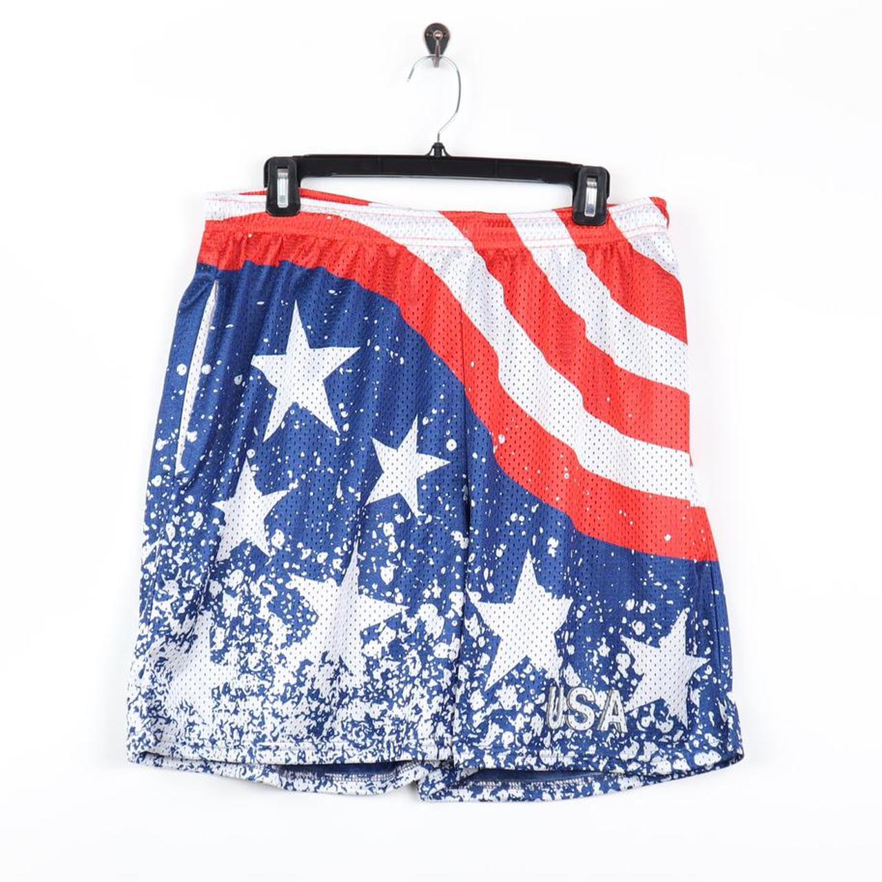 Chalk Line Men's Red and White Shorts | Depop