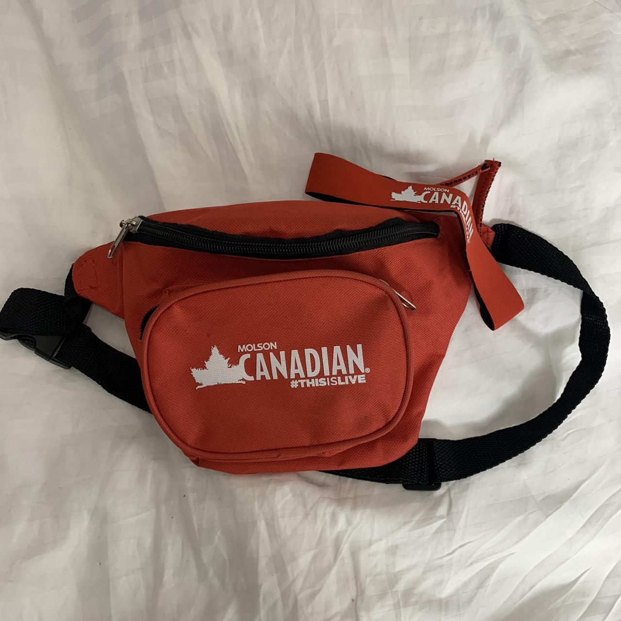 Molson Canadian Fanny pack + wrist band & sunglasses... | Depop