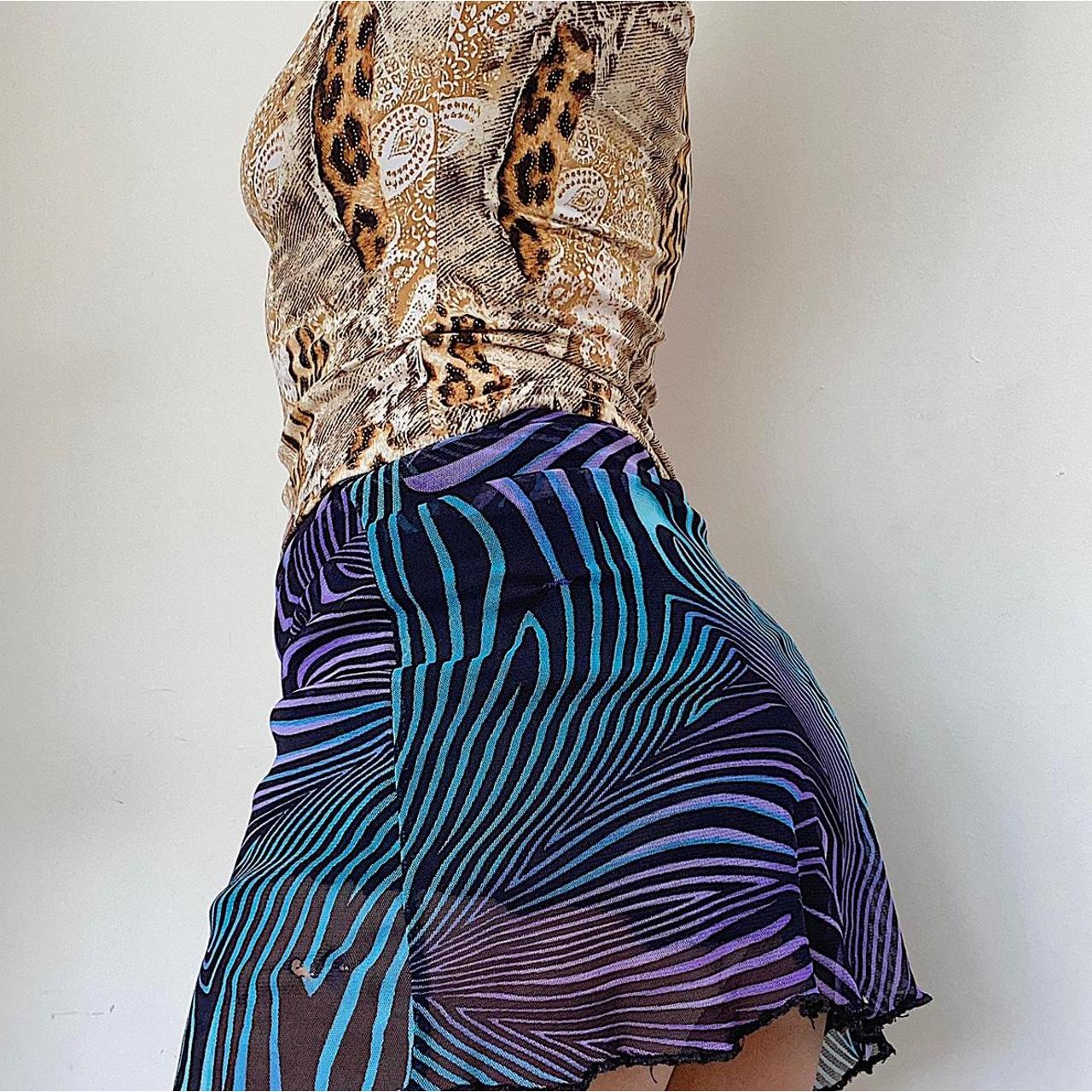 Heavenly leopard print patchwork 90’s top ♥️ INSTANT... - Depop