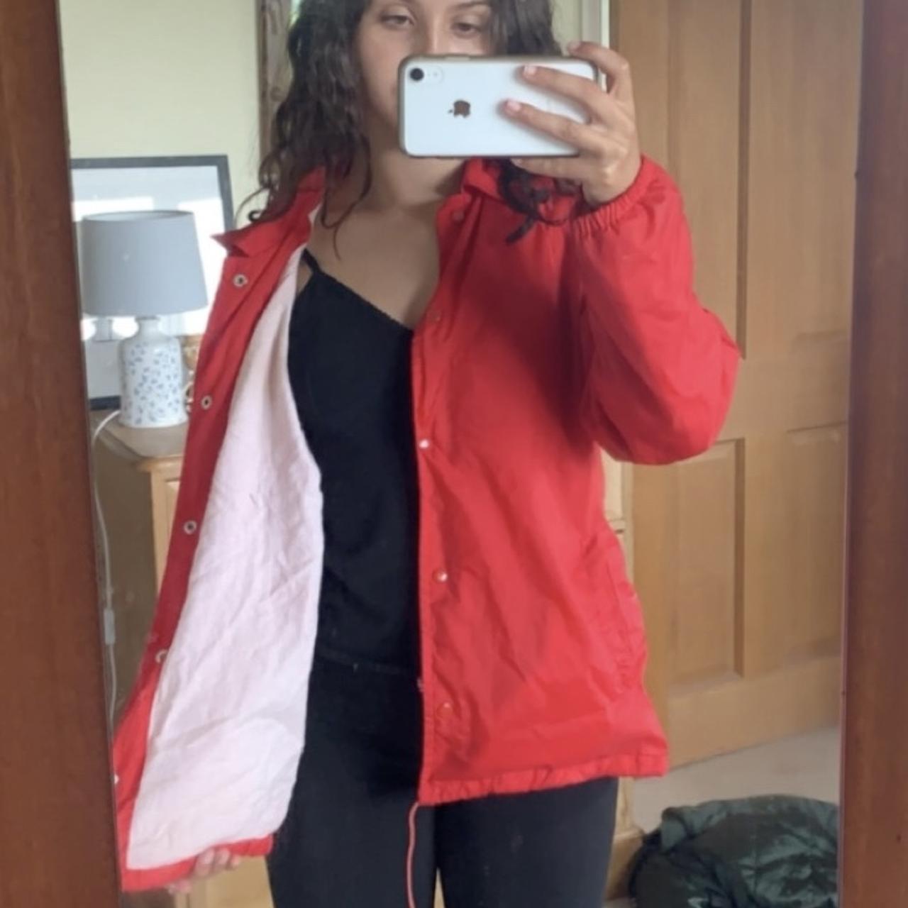 Vintage red bowling jacket. In very good condition.... - Depop