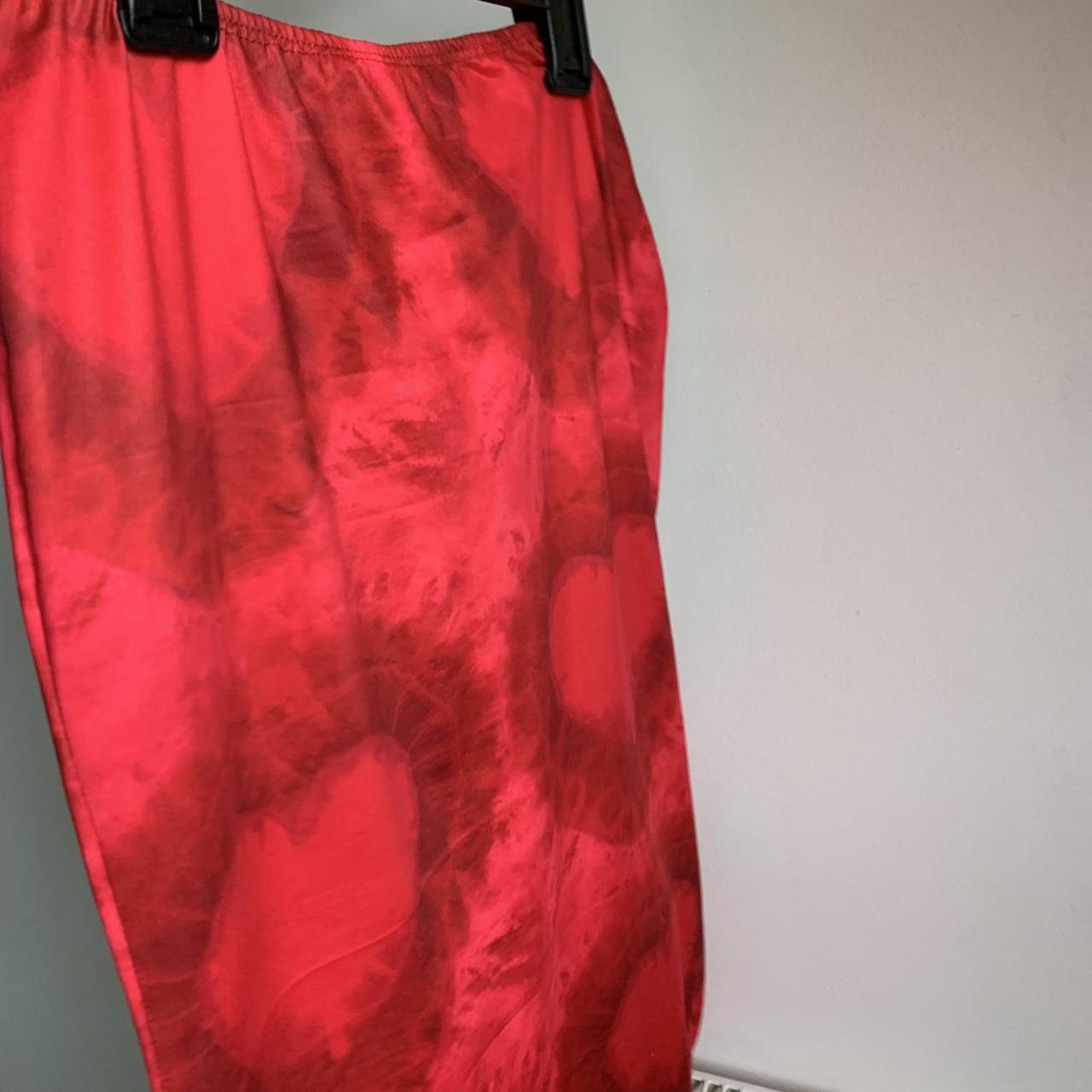 Gorgeous red heart maxi skirt Perfect summer... - Depop