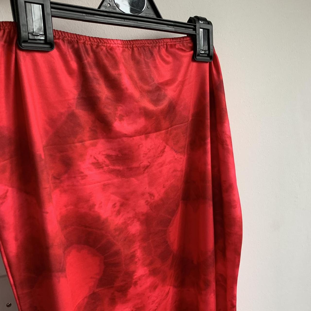 Gorgeous red heart maxi skirt Perfect summer... - Depop