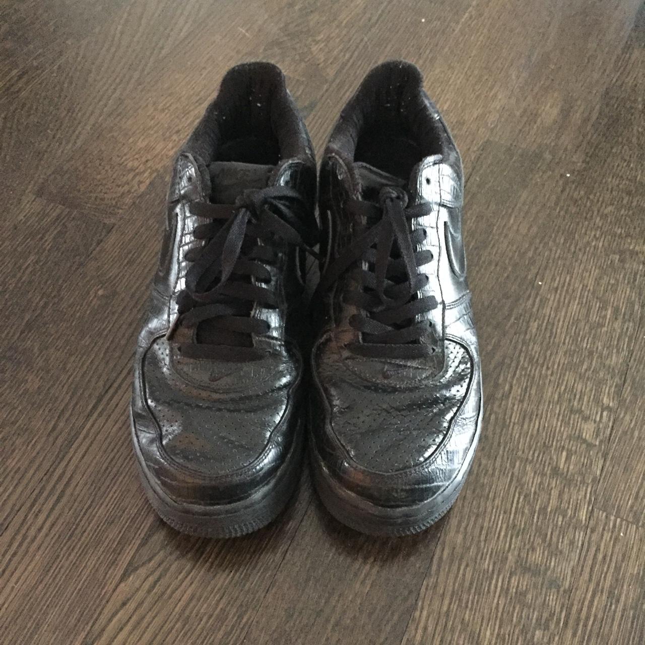 Air Force 1 black Creases but willing to let them go... - Depop