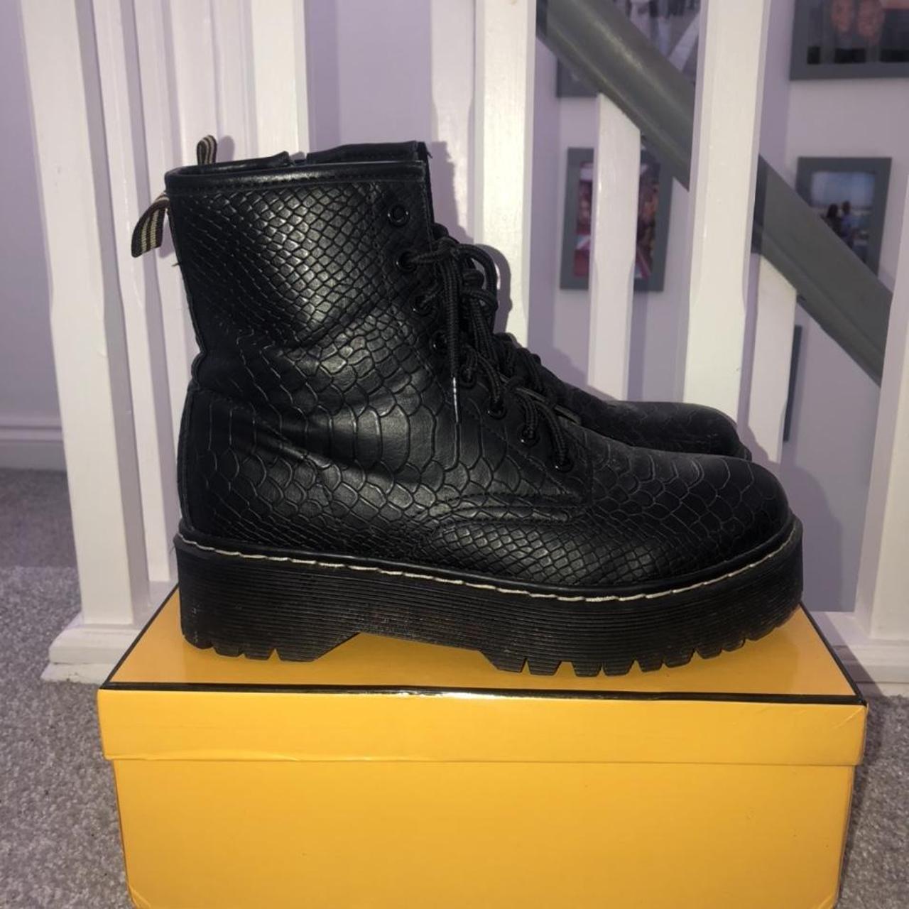 Selling my gorgeous croc print doc Martin style... - Depop