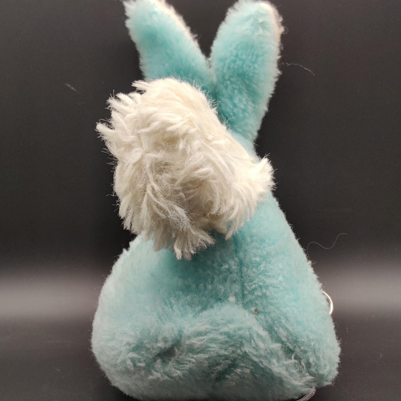 c.1970’s Vintage Stuffed Animal Blue Bunny Toy Music... - Depop