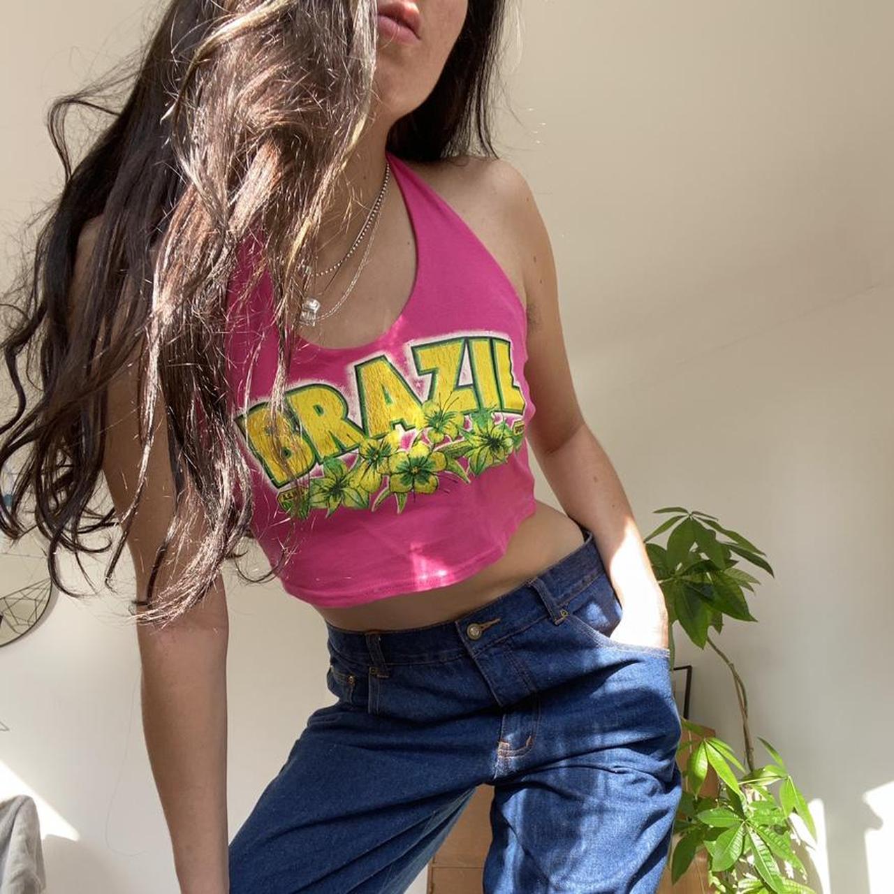 DONT BUY very swag brazil pink backless... - Depop