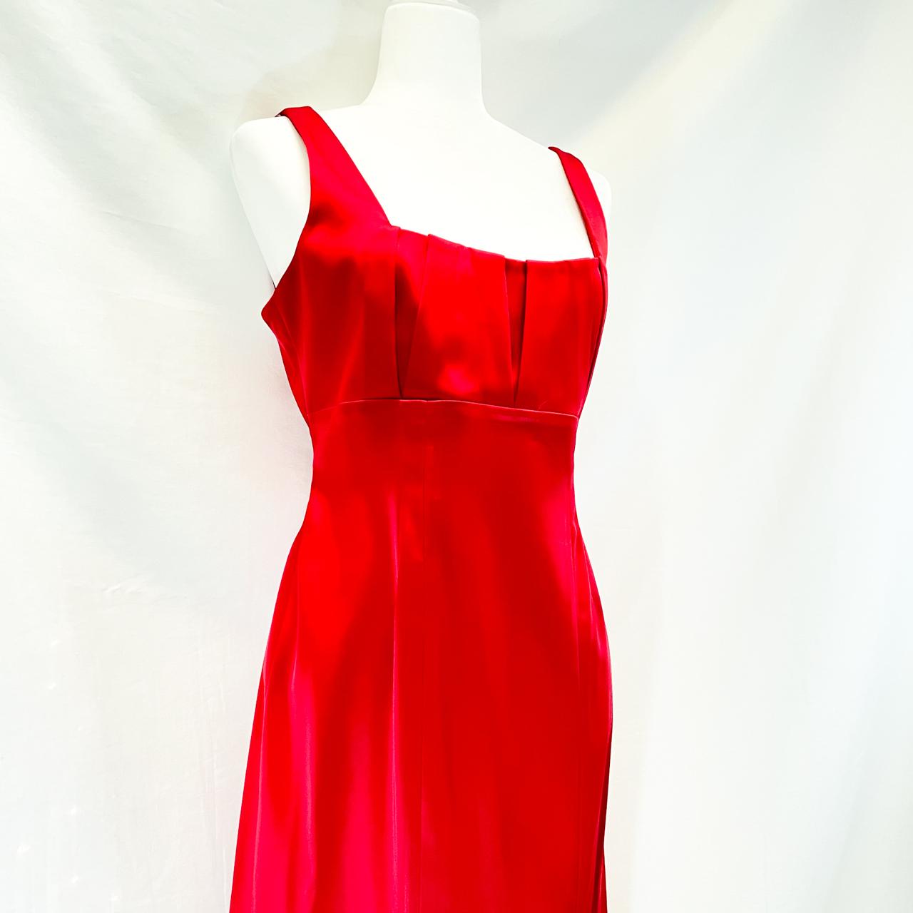 Stunning Calvin Klein red satin gem. Just had this... - Depop