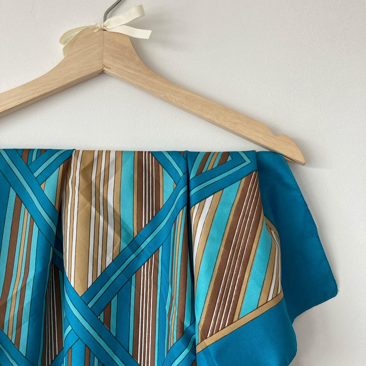 The most beautiful striped pattern vintage silk... - Depop