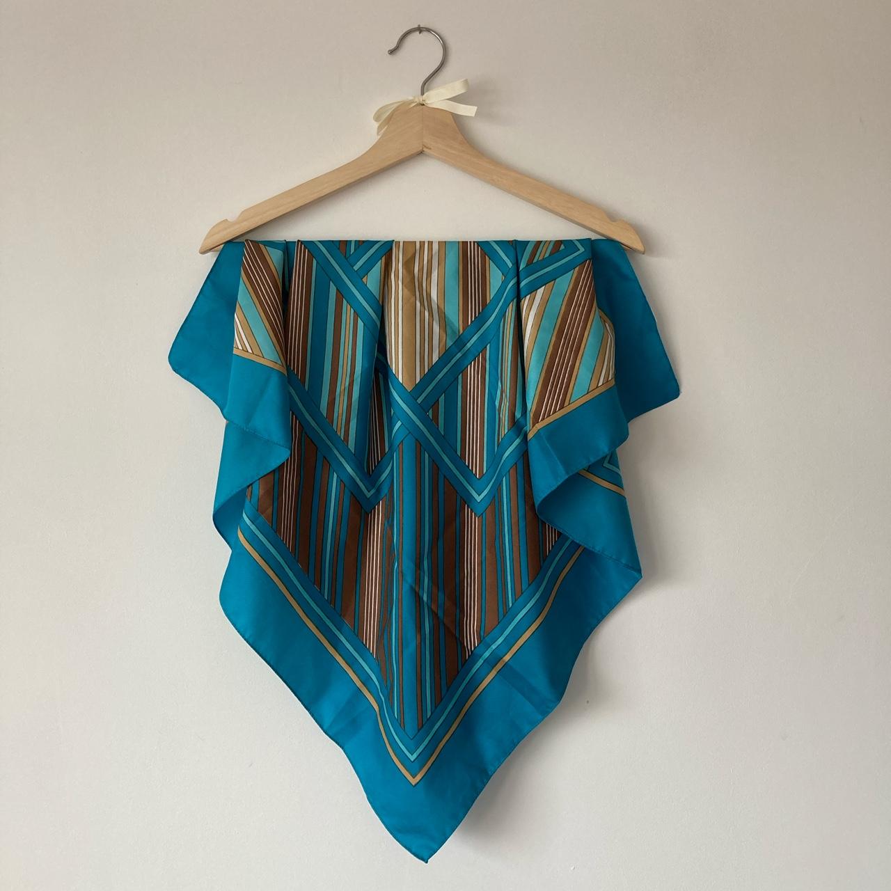 The most beautiful striped pattern vintage silk... - Depop