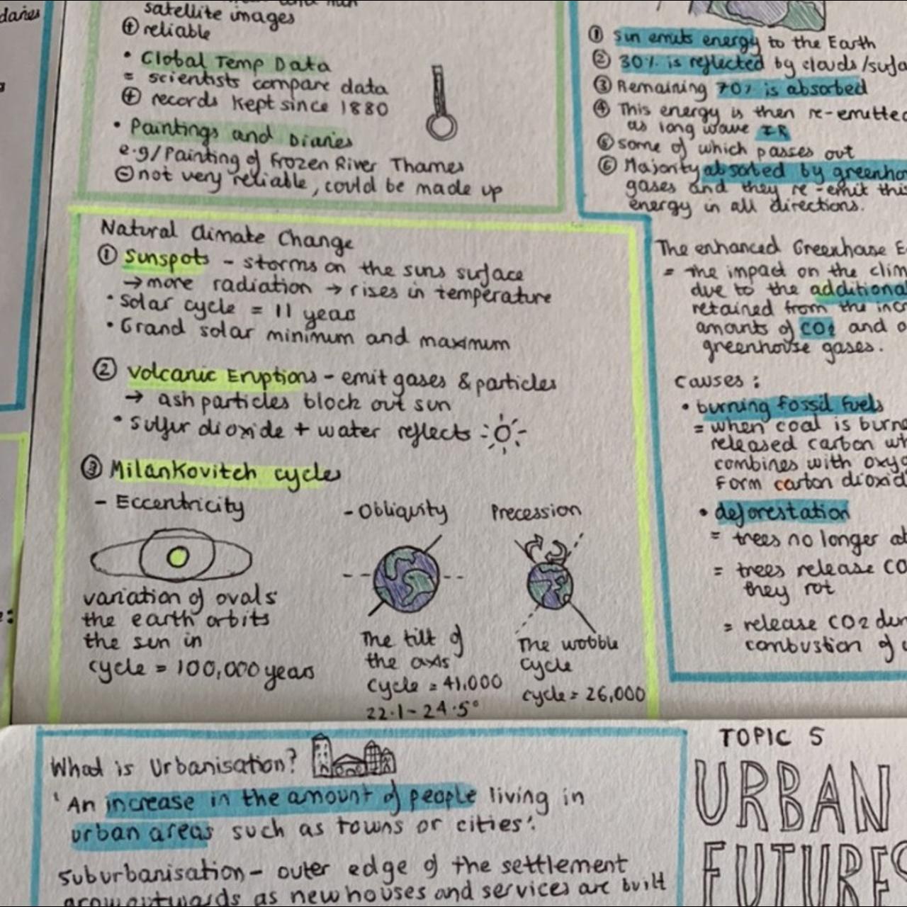 GCSE geography notes grade 9 OCR B board Covers... - Depop