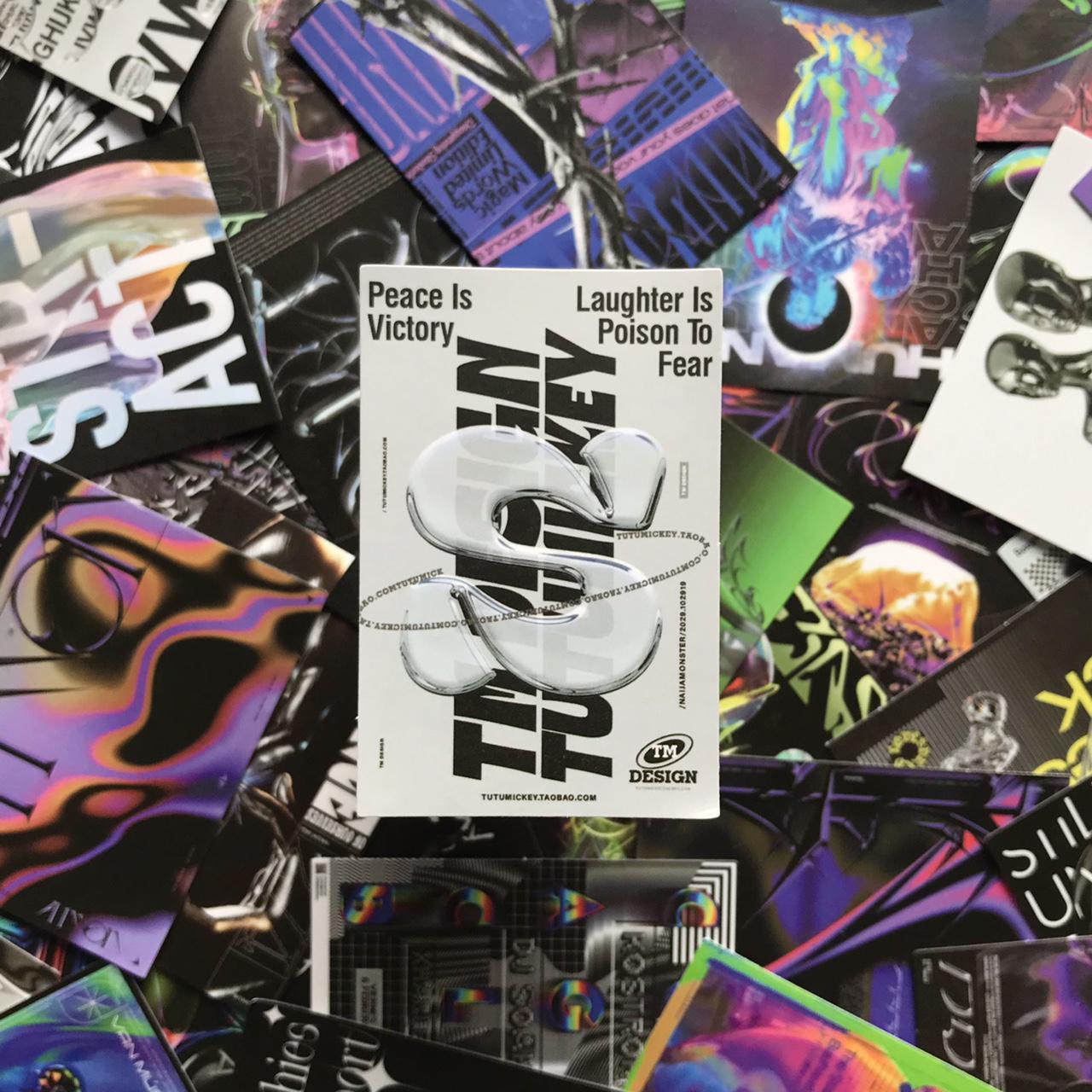 Acid trippy graphic stickers ( Abstract ) 40p... - Depop