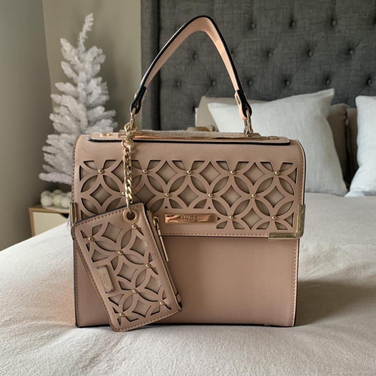 Very sturdy pink Dune purse with matching coin purse - Depop