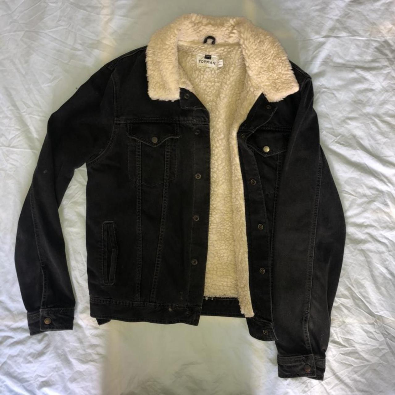 Topman coated denim jacket Great jacket to wear on a... - Depop