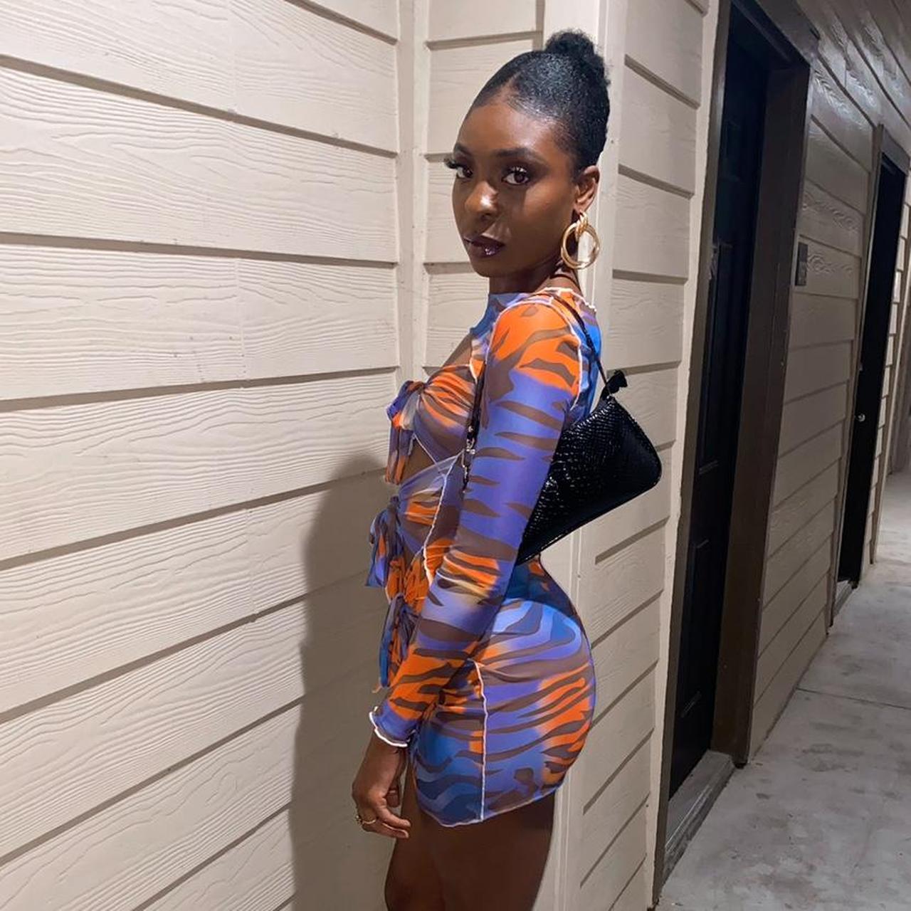 Mesh swim suit cover-up dress. Can be worn... - Depop