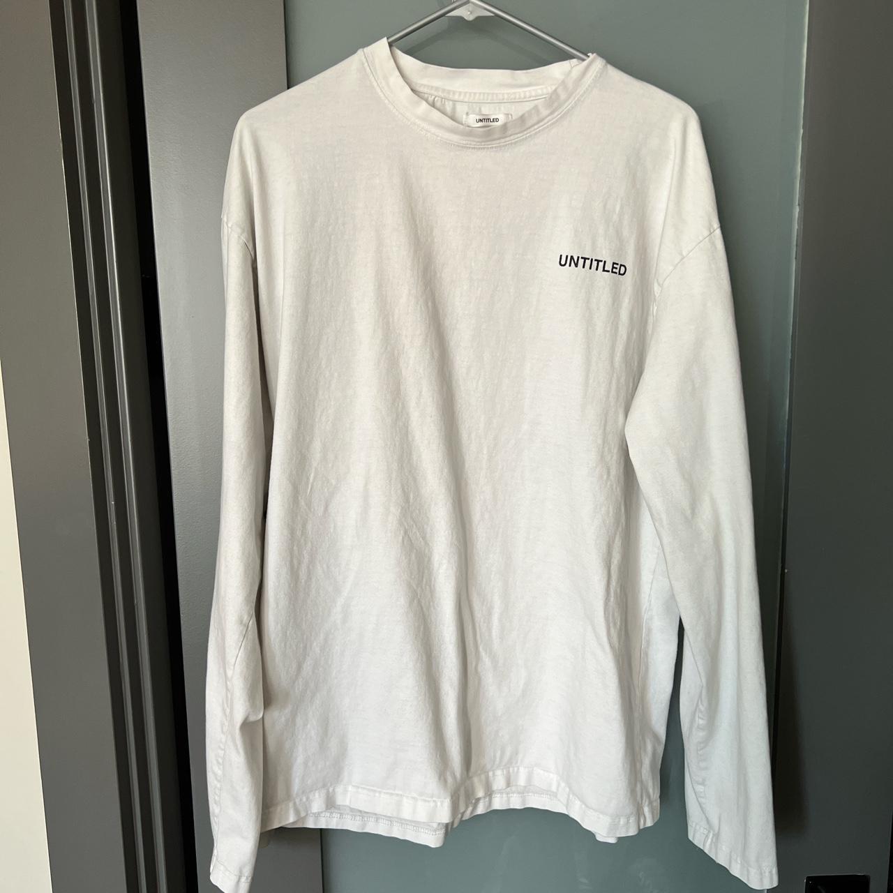 Untitled mens long sleeve tee - no size but fits... - Depop