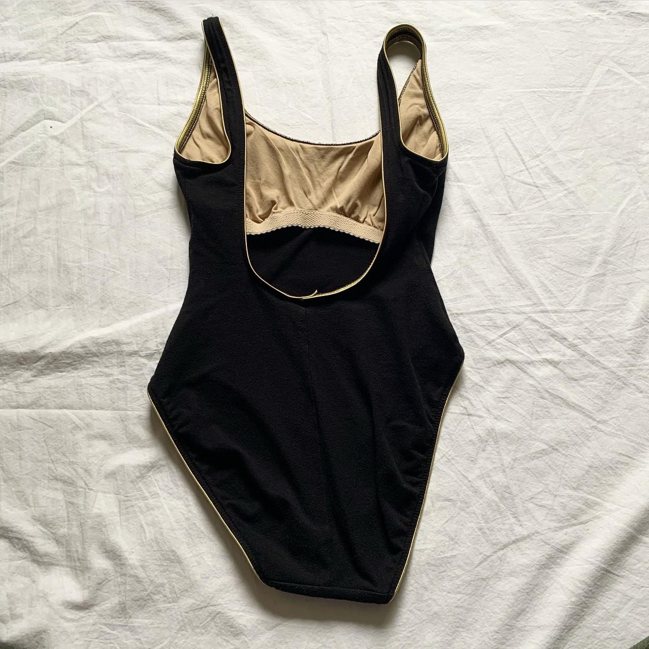 Vintage 90s Black One Piece Swimsuit With Depop