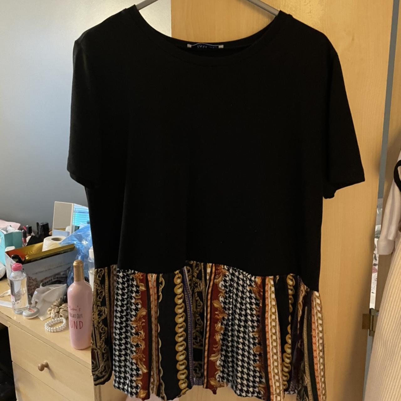 Zara pattern top Perfect condition only worn twice... - Depop
