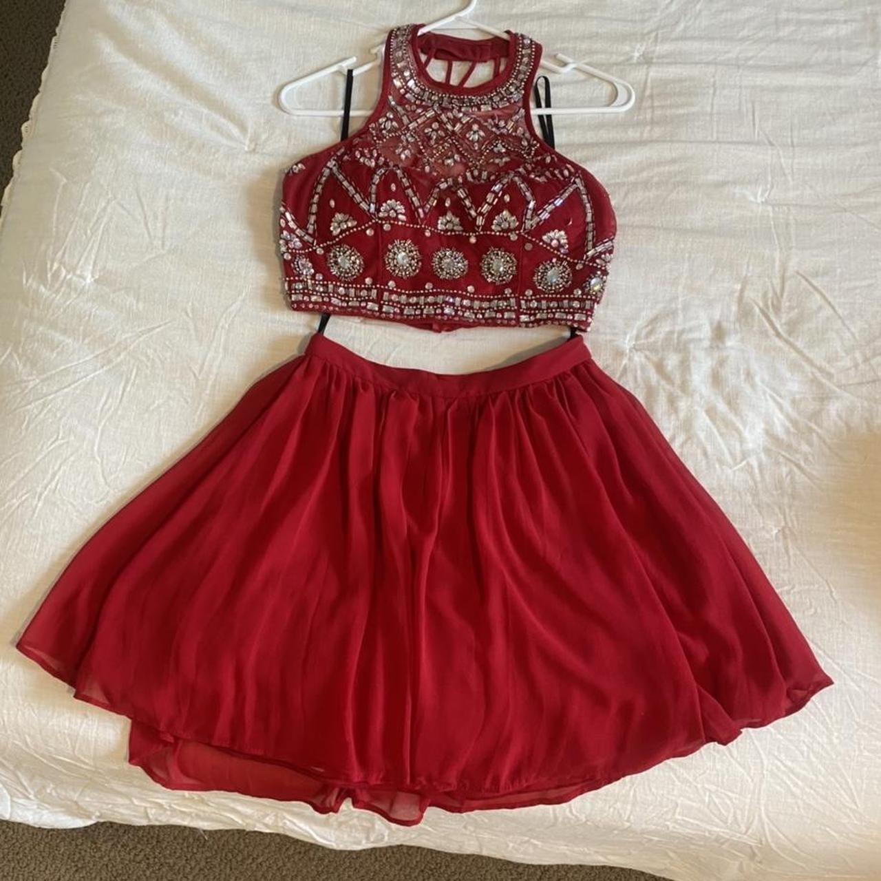 B. Darlin two piece red dress (fits like a... - Depop