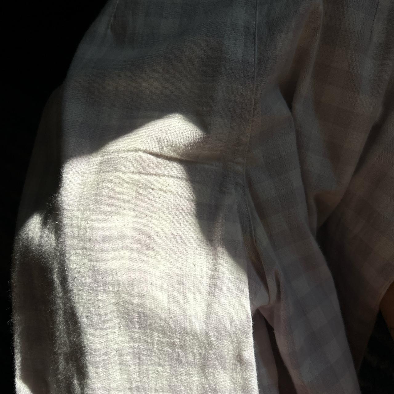 Urban Outfitters Women's White and Purple Trousers | Depop