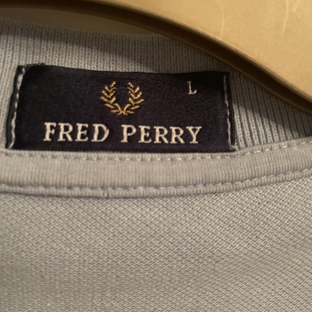 Very rare vintage Fred Perry polo Baby blue colour... - Depop
