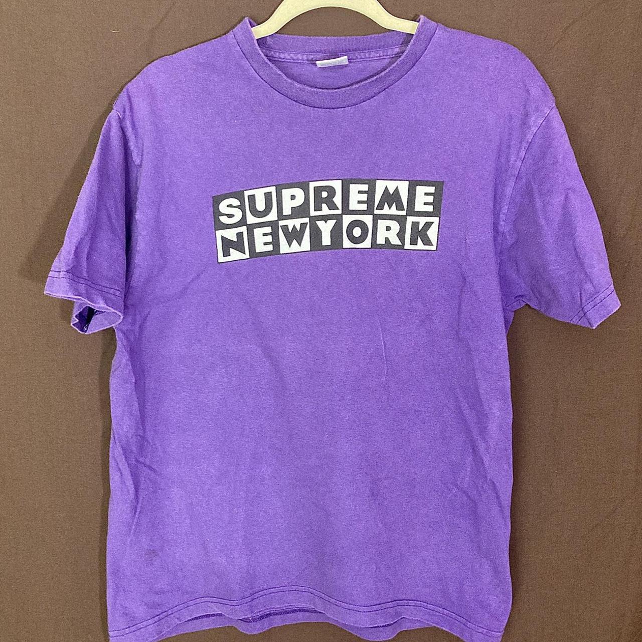 SUPREME purple Cartoon Network rip tee. Blank purple... - Depop
