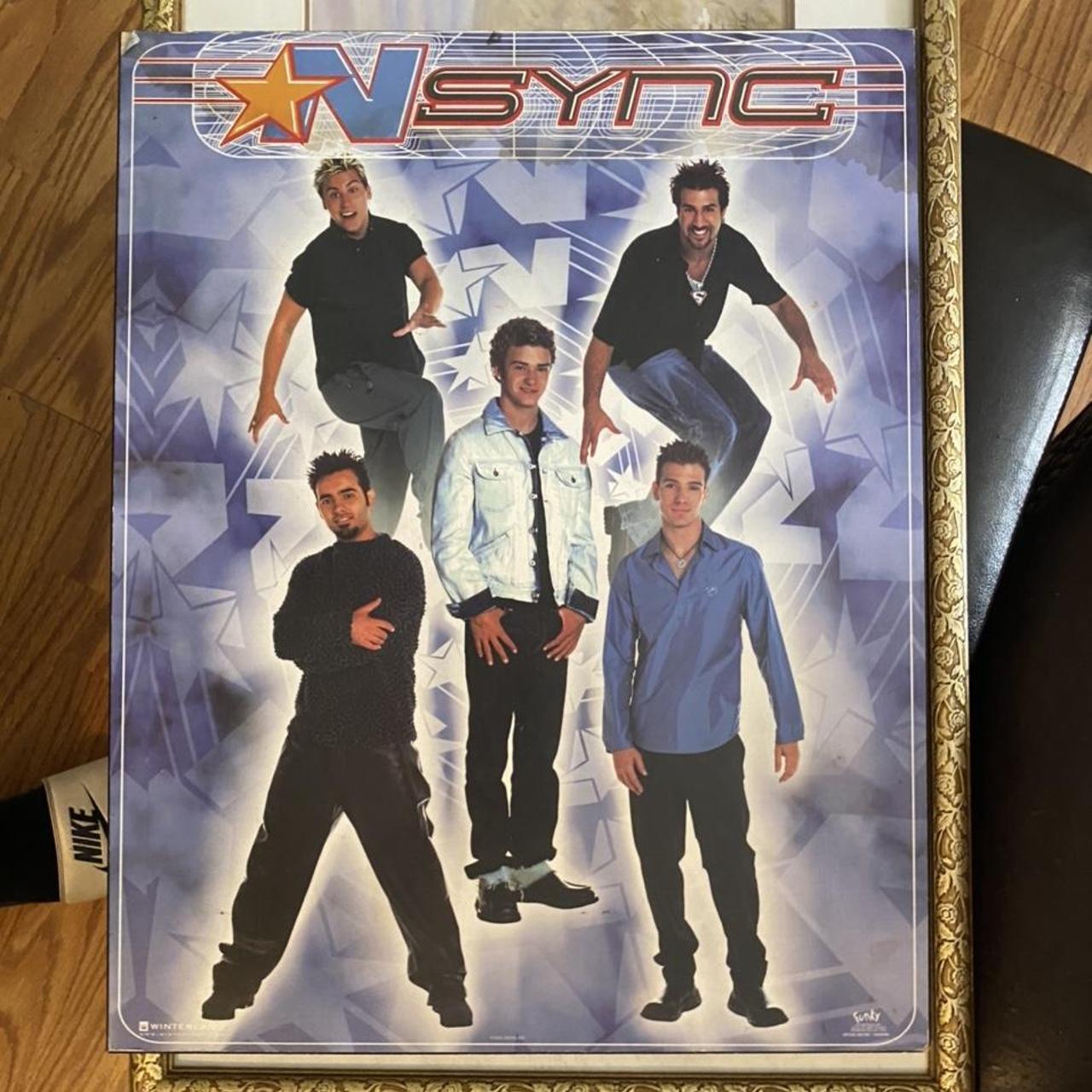 Vintage Y2K Nsync Funky enterprises poster plaque... - Depop