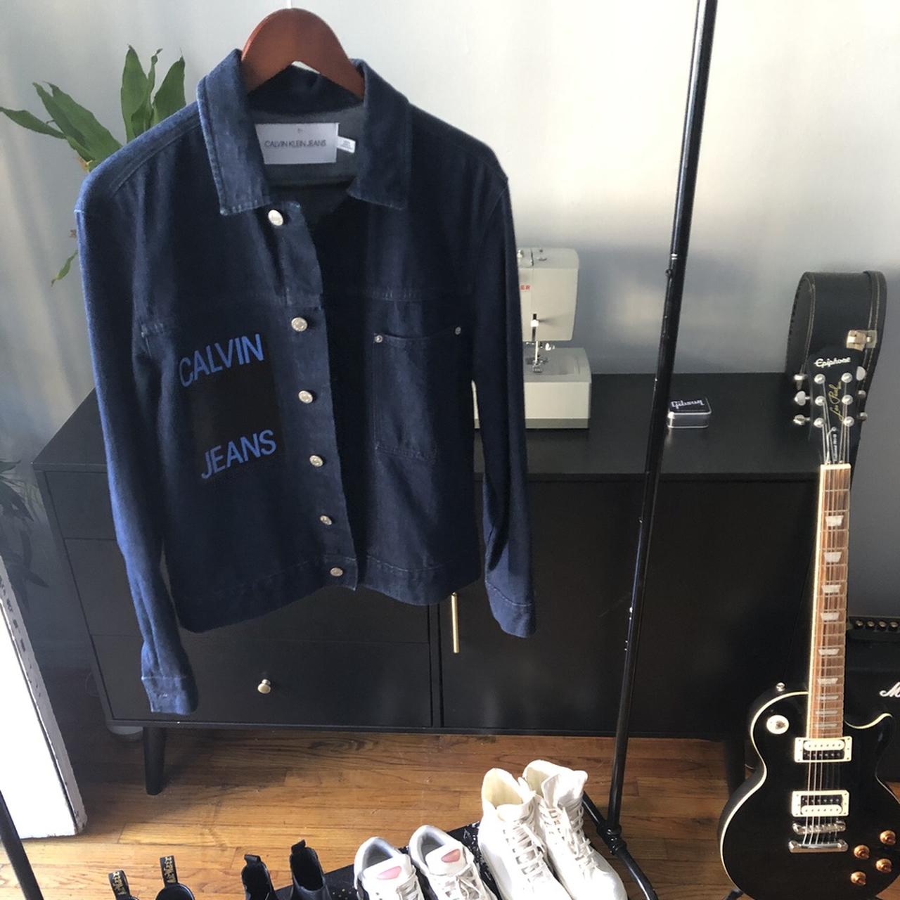 Calvin Klein Men's Blue Jacket | Depop