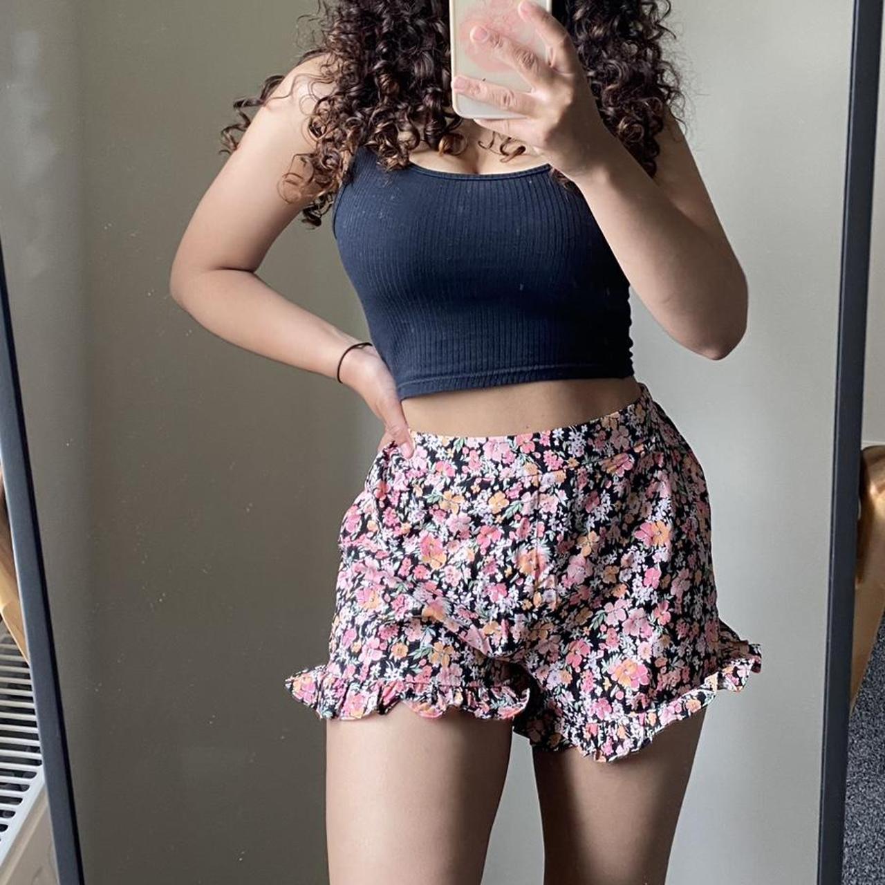 The cutest floral frilly shorts! Perfect for summer... - Depop