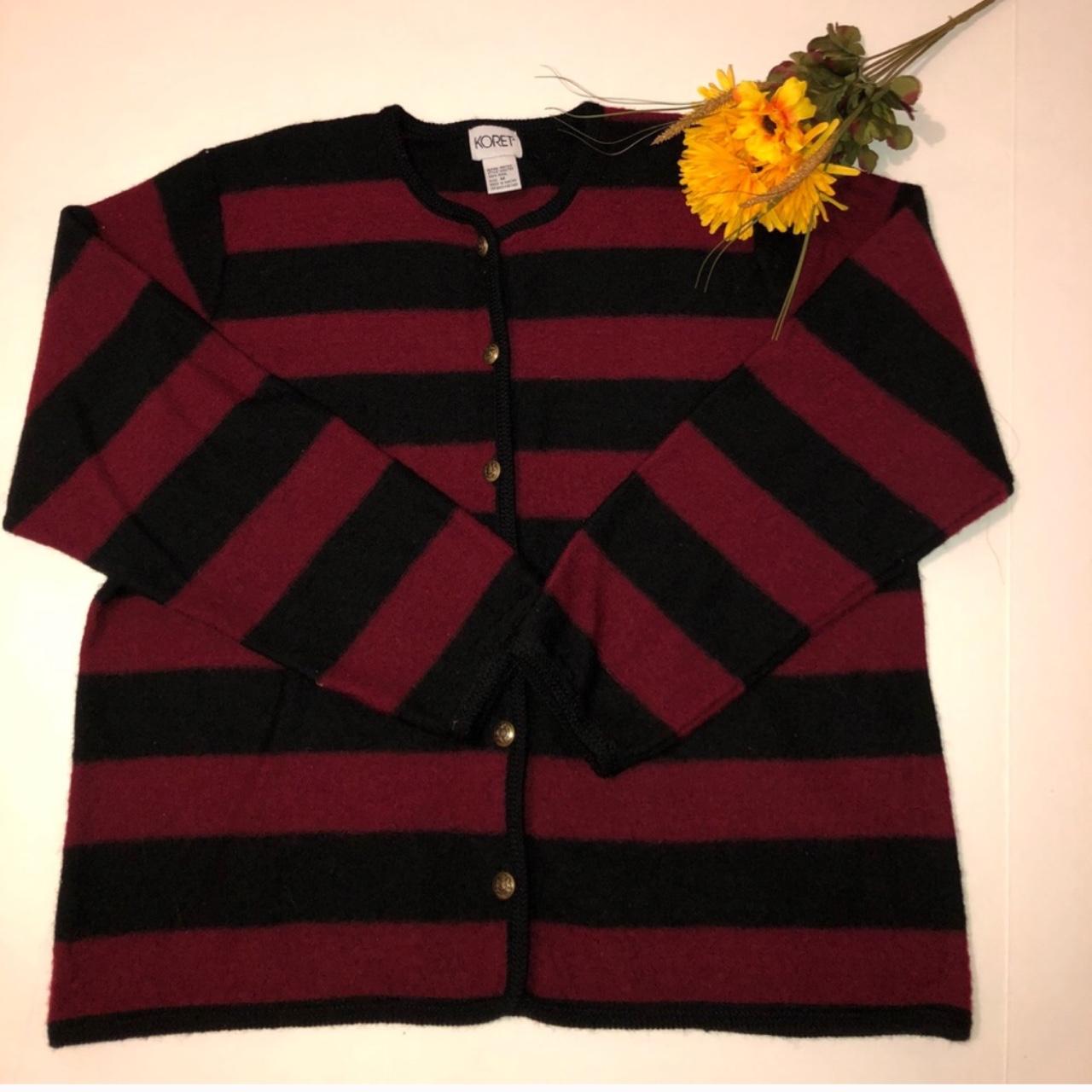 Koret • wool striped sweater • Size Medium• True to... - Depop