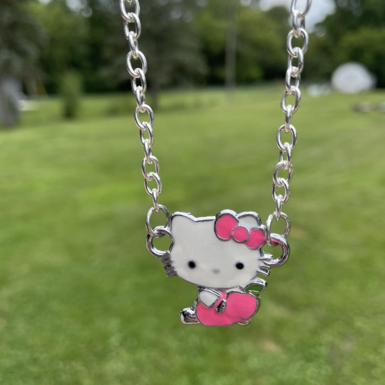 cutest sanrio hello kitty chain necklace... - Depop