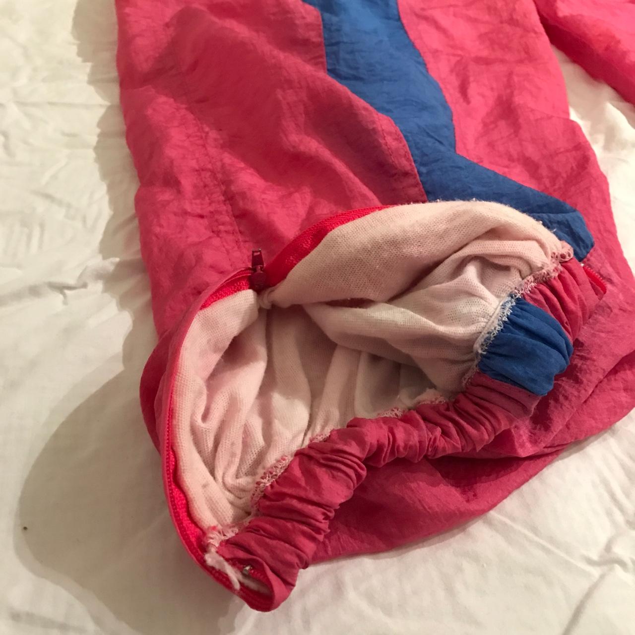 Vintage wavy shell suit bottoms/joggers/tracksuit... - Depop