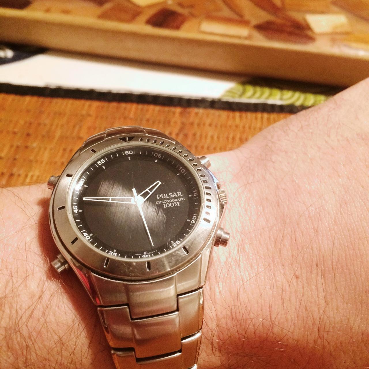 Pulsar Watch Perfectly working! Chronograph 100M... - Depop