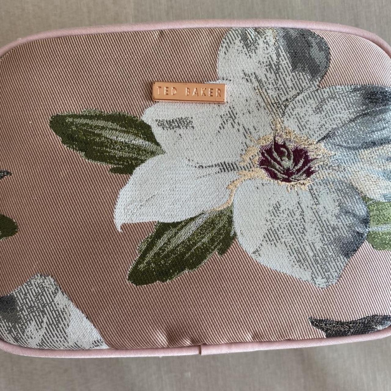 Ted Baker embroidered cosmetics bag. In gorgeous... - Depop