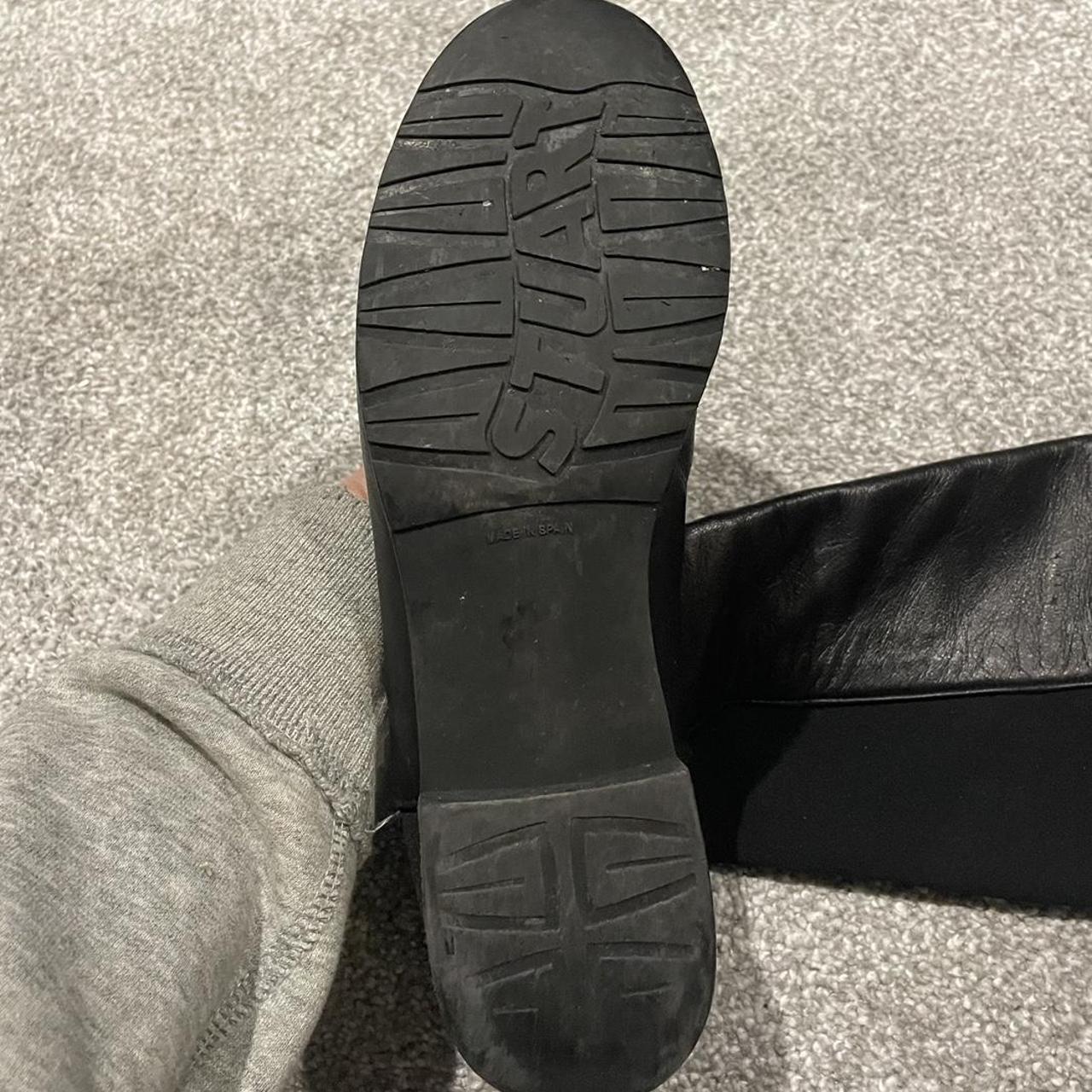 High knee leather Stuart Weizman Boots in good... - Depop