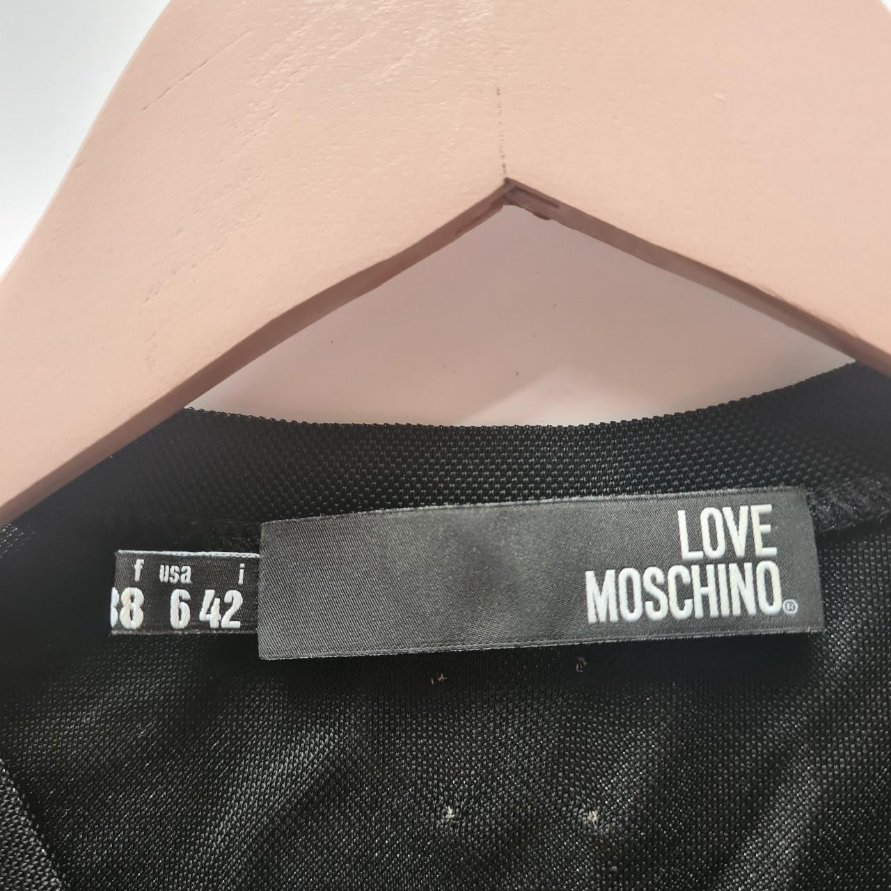 Love Moschino black tshirt Shiny, silky material... - Depop