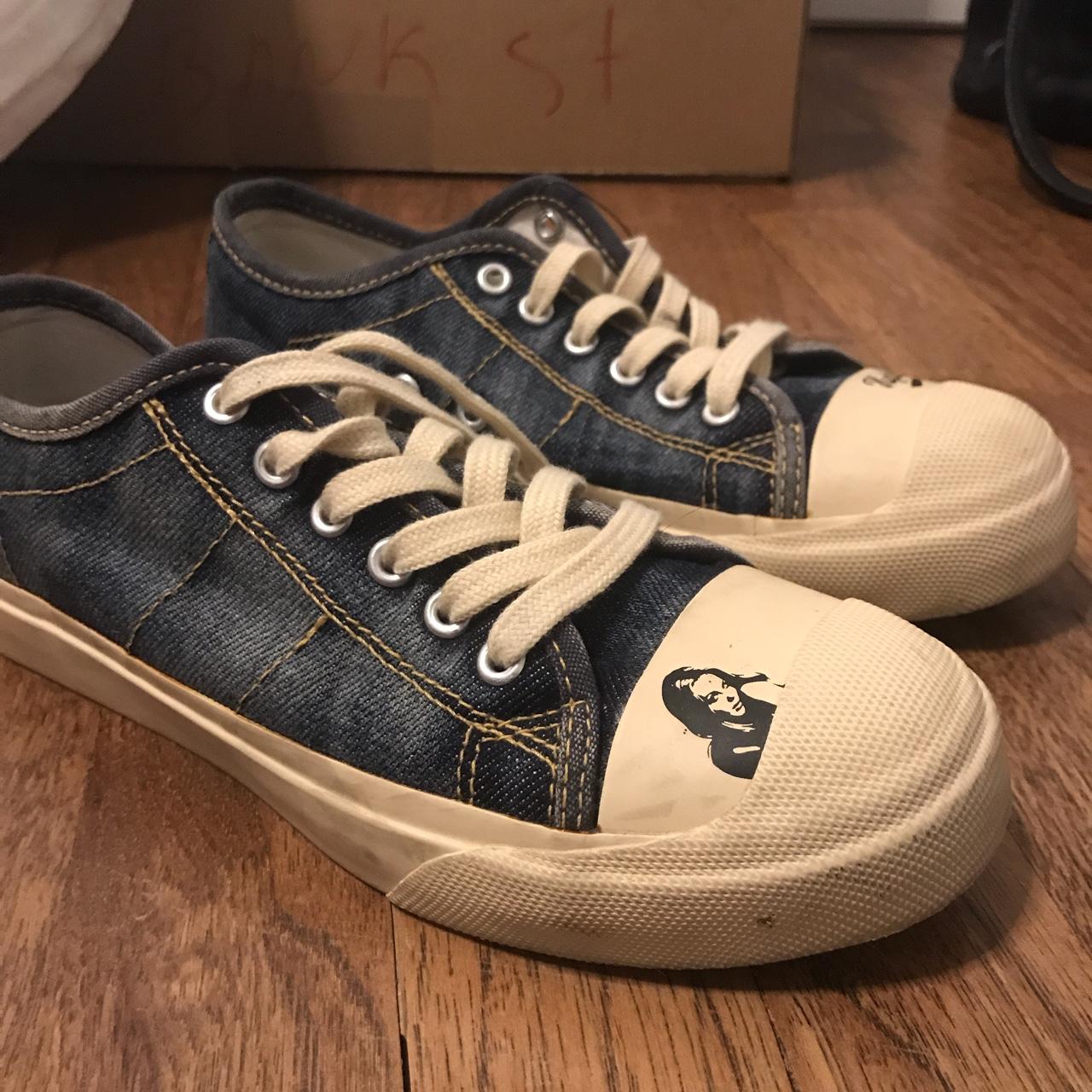 HYSTERIC GLAMOUR AUTHENTIC DENIM SHOES DENIM... - Depop