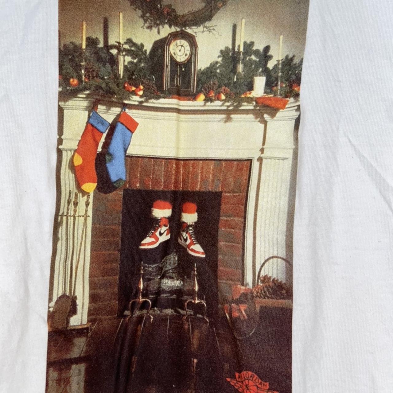 Nike Jordan ‘Santa Box Logo’ Long Sleeved... - Depop