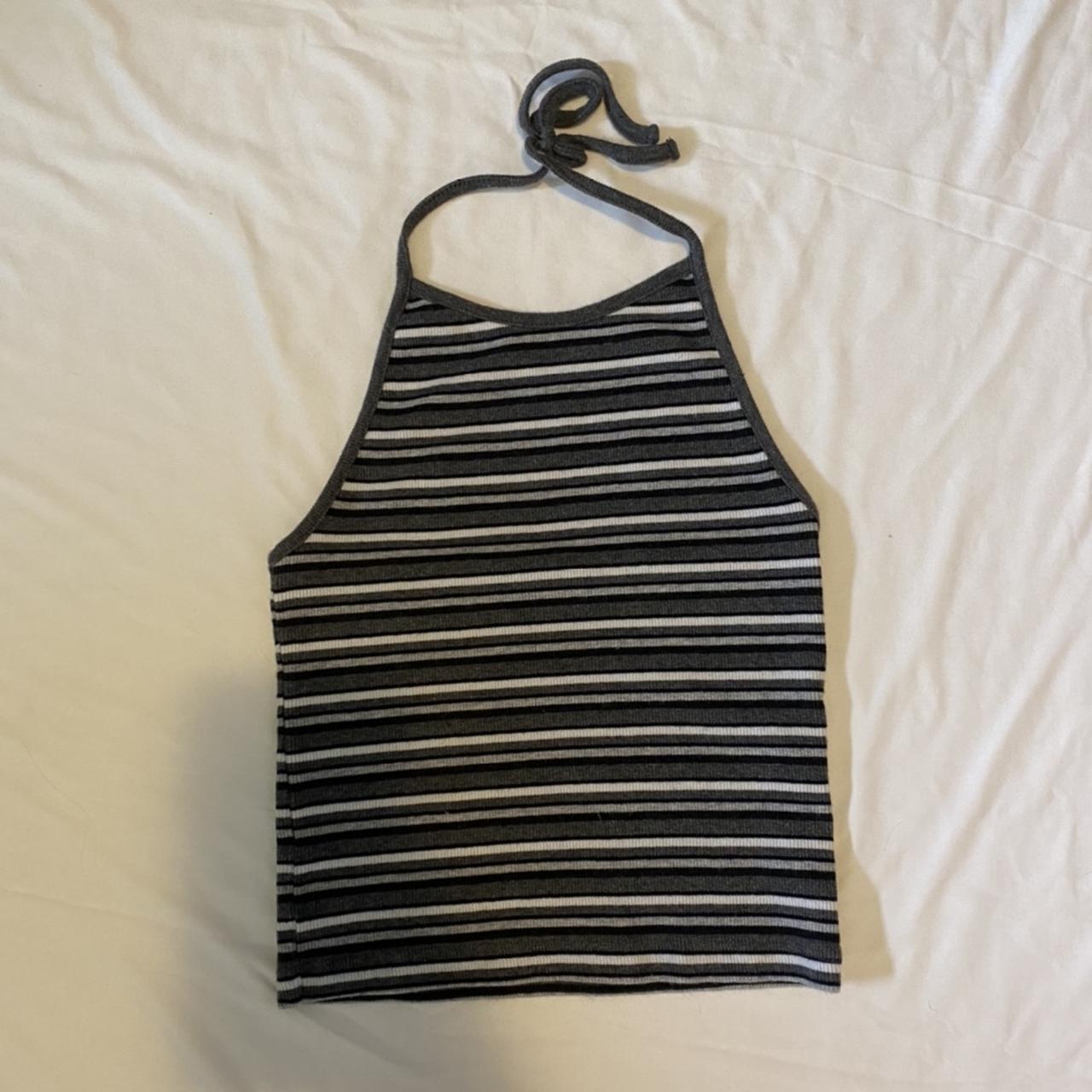 brandy melville laura halter tie top perfect for... - Depop