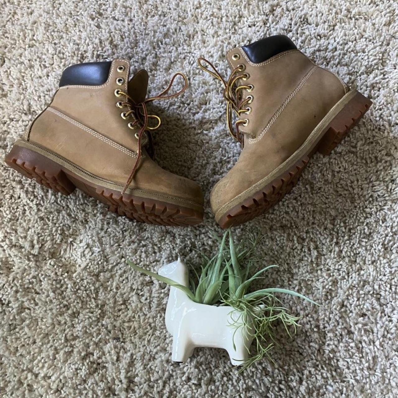 State Street timbaland like lace up ankle boot /... - Depop