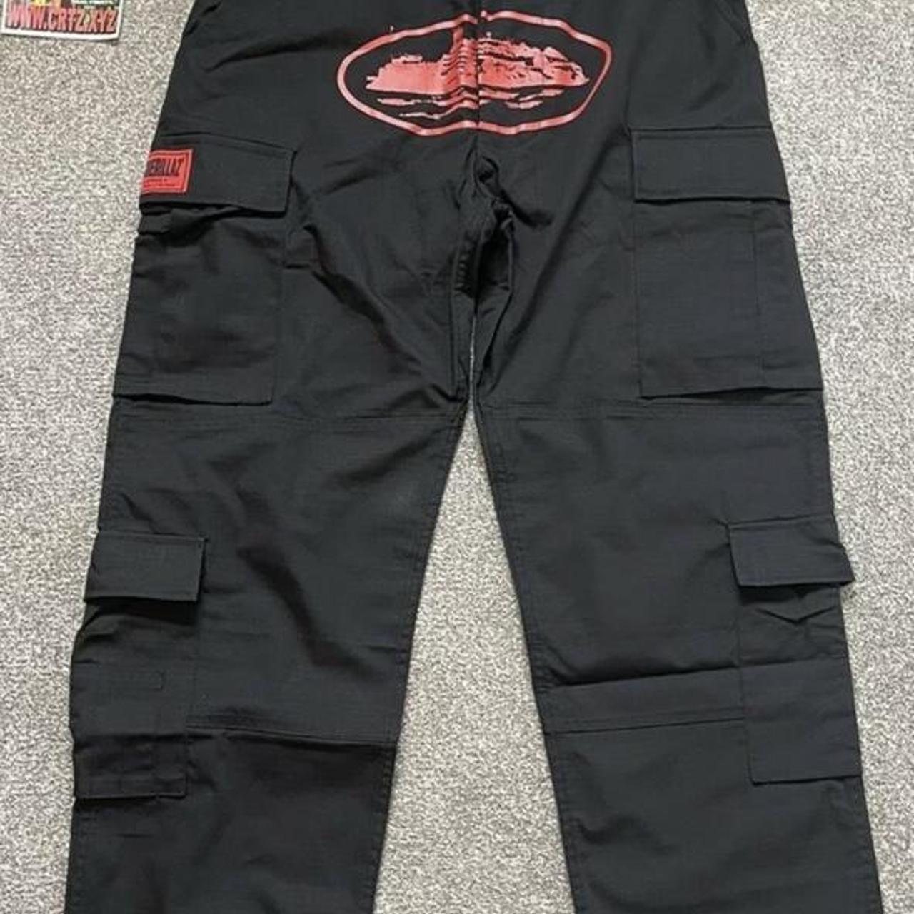 Corteiz cargos red and black brand new comes with tags. - Depop