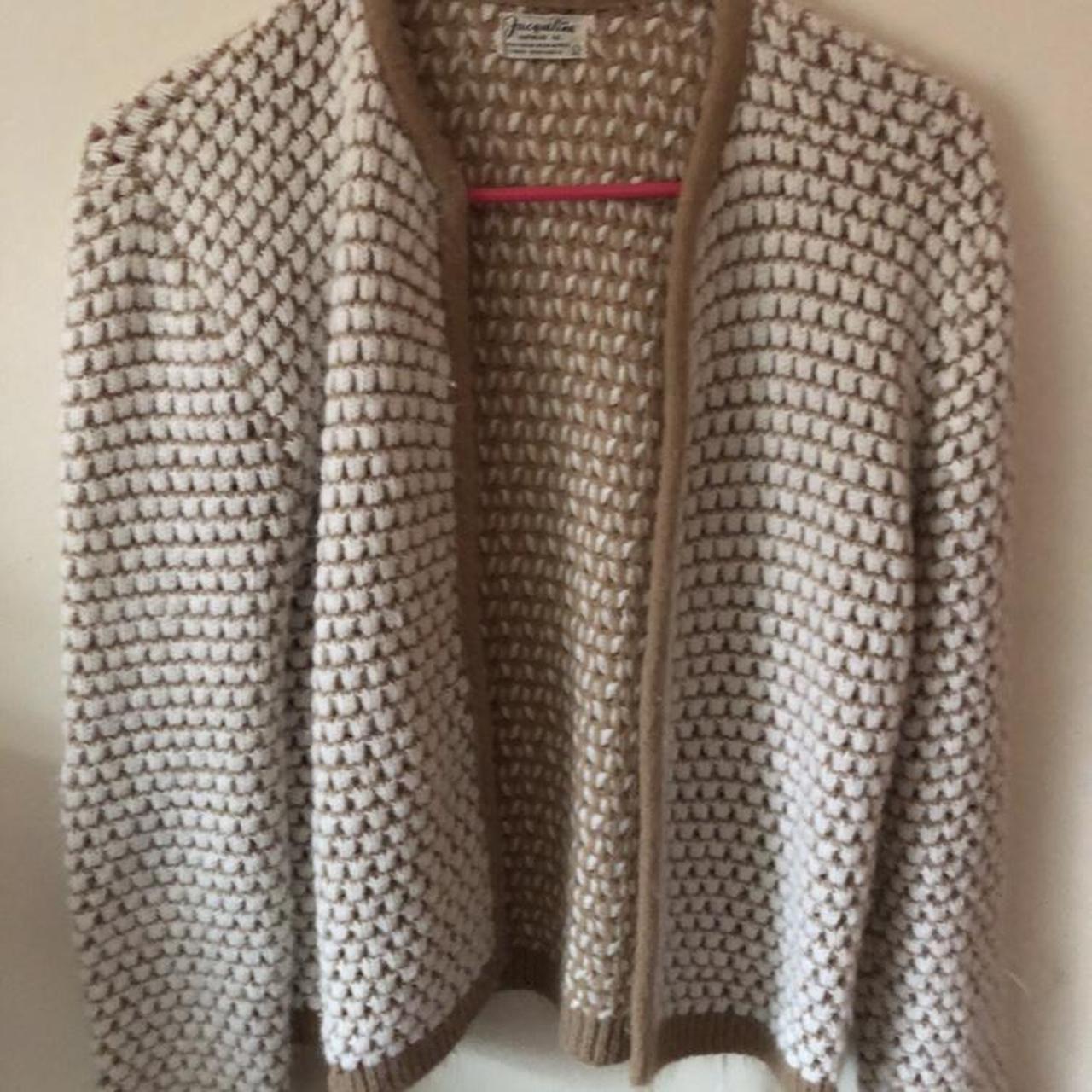 VTG 70s cardigan Knit acrylic cardigan, cozy and... - Depop