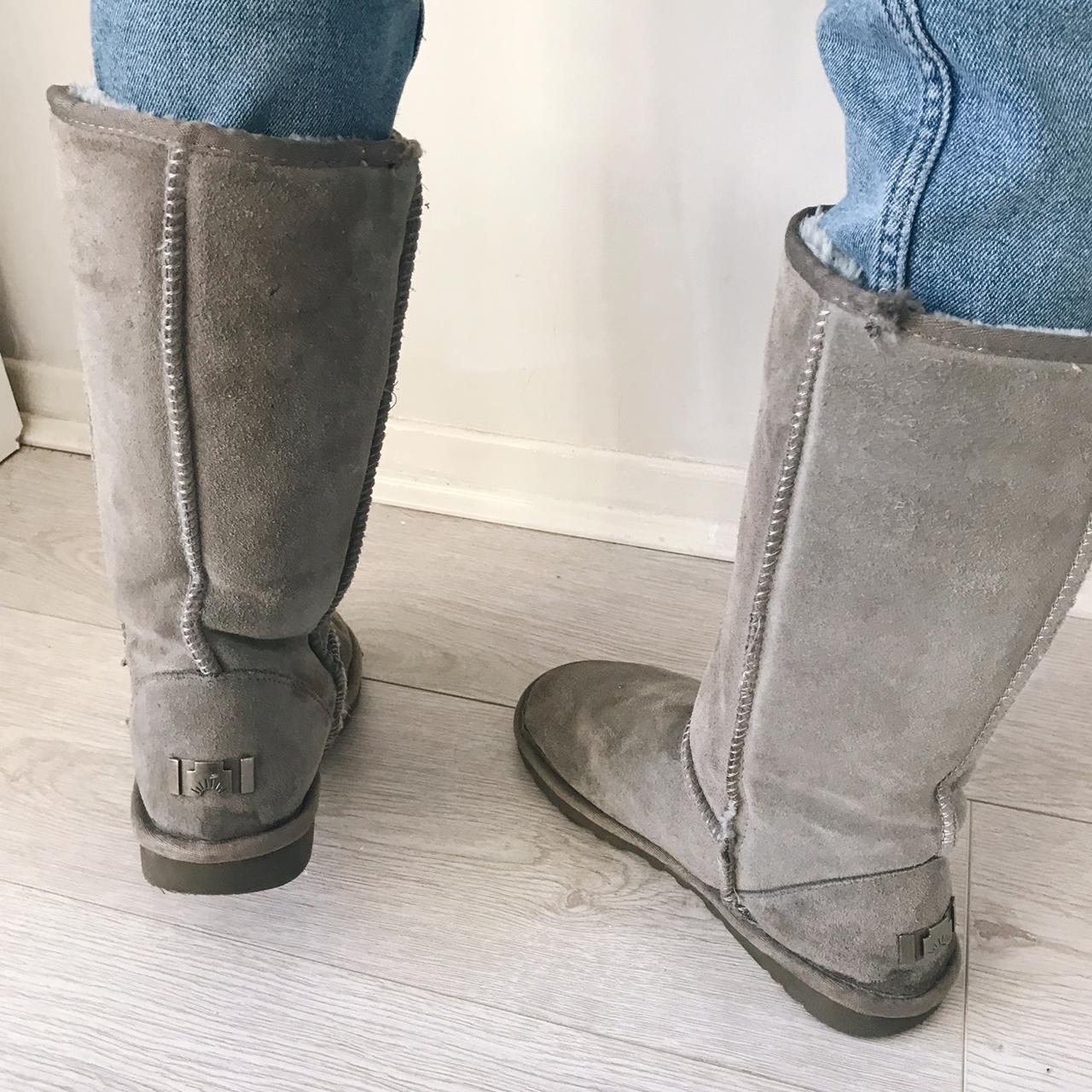 Real Ugg Boots, metal logo taken off the back, does... | Depop