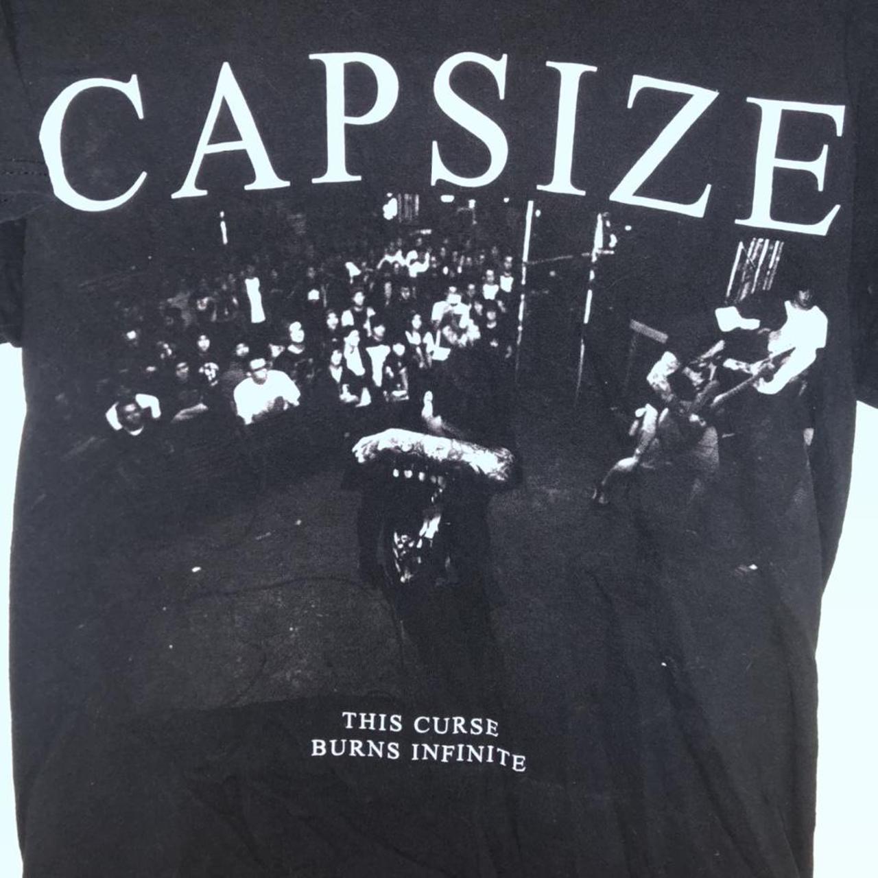 Capsize Small shirt Defeater, heart in hand,... - Depop