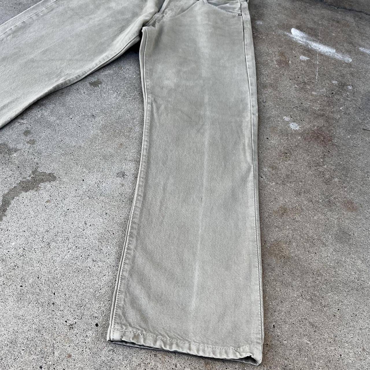 2006 Tan Levi's 501 Jeans -Crease Fade Up Either... - Depop