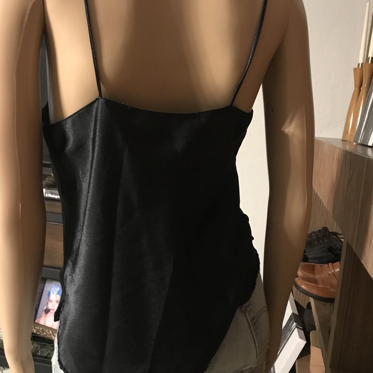 Black silk tank top. @depop #depop #depopfamous - Depop